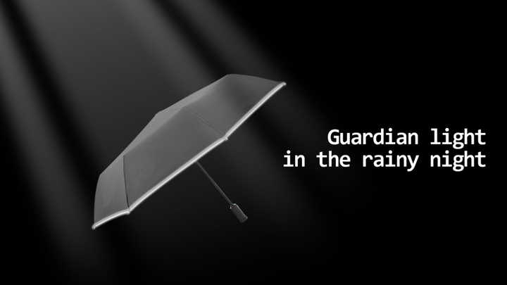 23-Inch Compact Travel Automatic Open & Close Folding LED Umbrella with ...