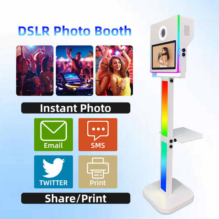 Wedding Dslr Photo Booth With 15.6Inch Touch Screen Camera Printer ...