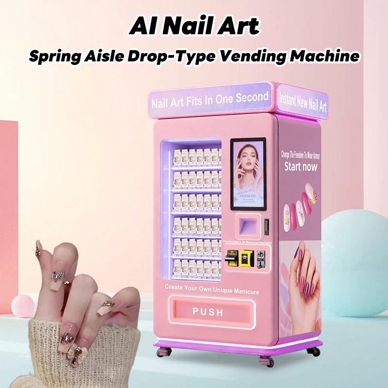 AI Touchscreen Beauty Extension Press on Nails Art Vending Machine with ...