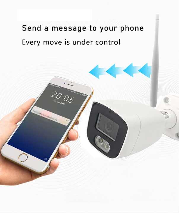 Outdoor 3MP XMEYE 8CH Wireless CCTV Camera System NVR Kit CCTV WiFi ...