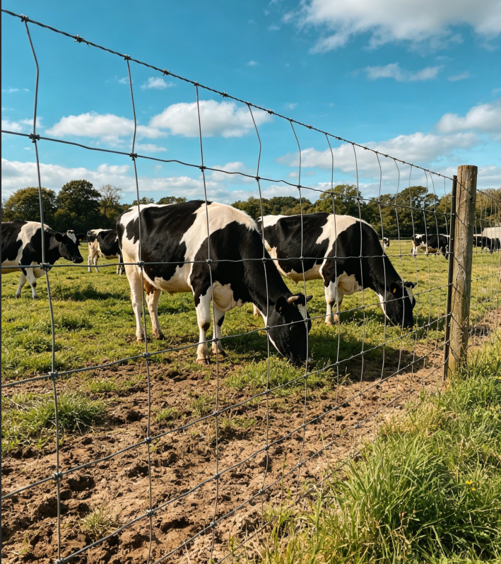 Easy Install Galvanized Cattle Fence Hinged Joint Field Fence Woven ...