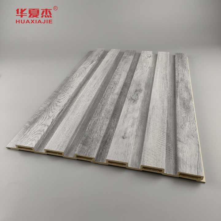 Modern Grey Woodgrains Wpc Fluted Wall Panel Indoor Waterproof ...