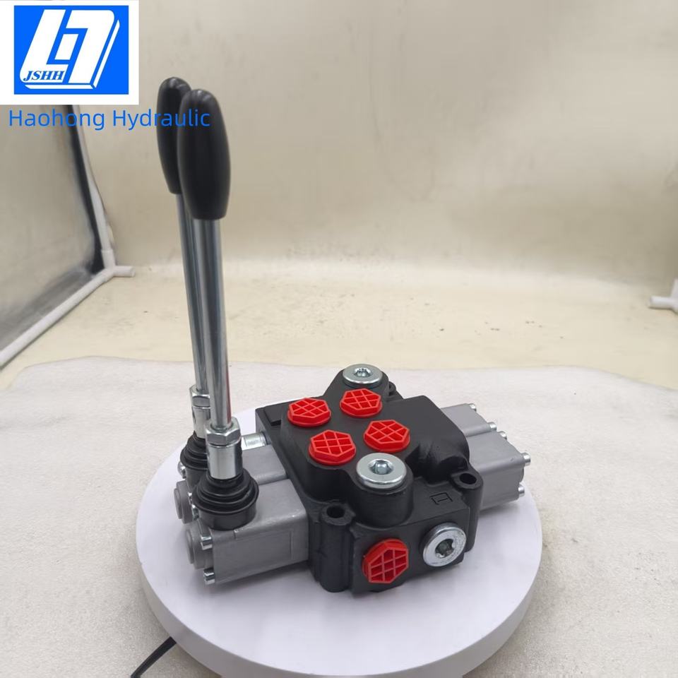 DCV40-2OT 40 Liter/min 2 Spools Manual Hydraulic Monoblock Directional Control Valve Hydraulic ...