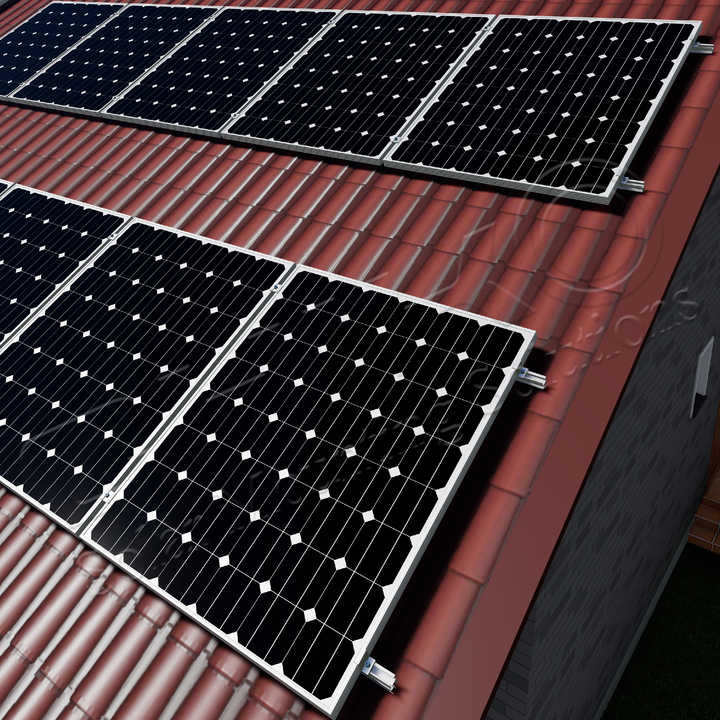 Chiko Solar Mounting Fixing Structure for Asphalt Shingles Roofing ...