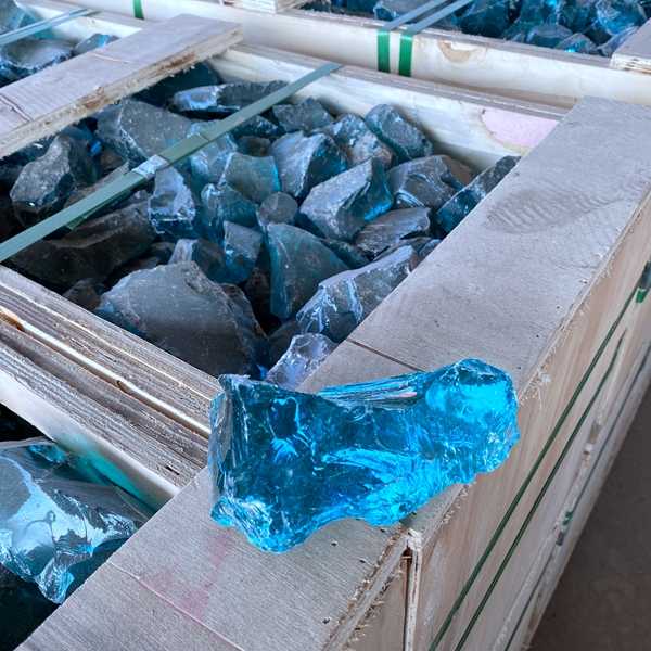 Wholesale Colored Large Landscaping Slag Glass Rocks