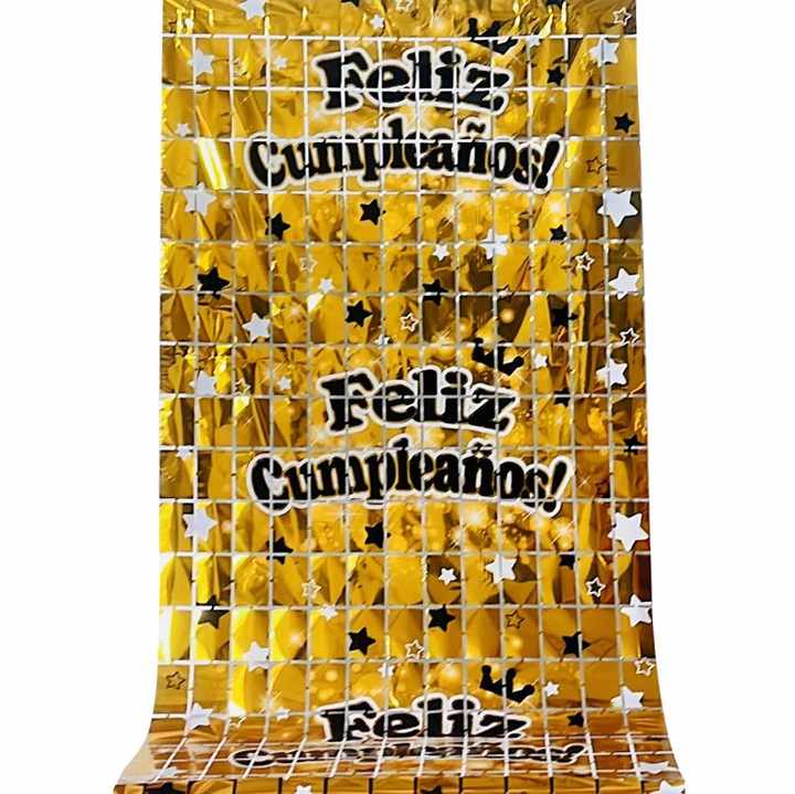 Spanish Happy Birthday Party Background Backdrop Wall Decor Feliz ...