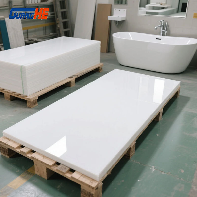 Sanitary Acrylic Sheet PMMA 1220X1830mm Guanghe Excellent Durability ...