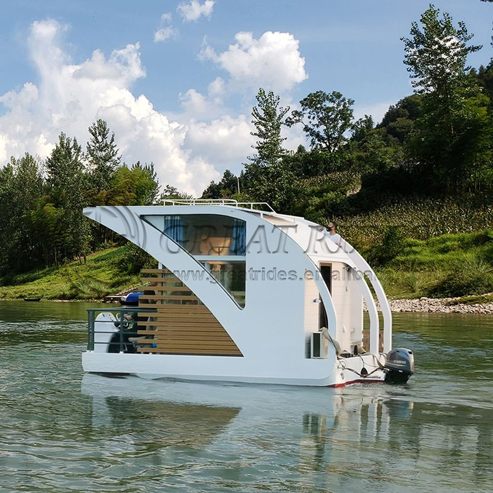 Luxury Design Home Yacht Module Prefab Floating Houseboat