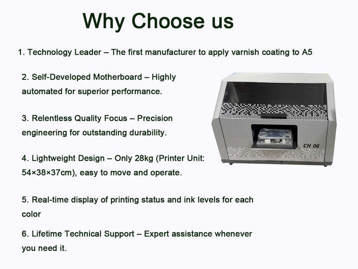 Beric A5 AI-Enabled UV Flatbed Printer with Auto Varnish Adjustment for ...