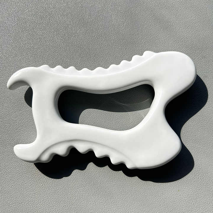 Hot Korea Massage Ceramic Massager Little Elf Style Whiteandcoffee Ceramic Guasha Scalping Board