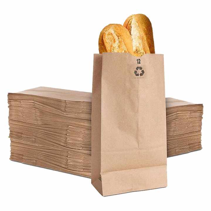 Custom Printed Bakery Paper Food Packaging Bag - Loaf, Bagel, Toast