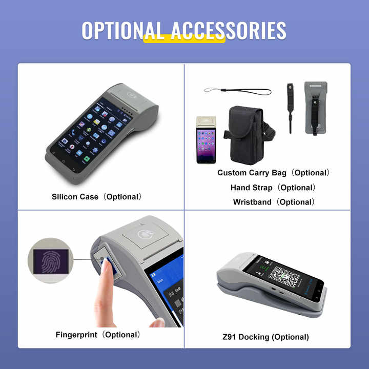 Cheap Price Portable 4G Android POS ZCS Z91 for Mobile Parking Management