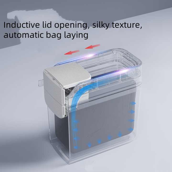 Intelligent Induction Garbage Bin, Automatic Sliding Cover, Household ...