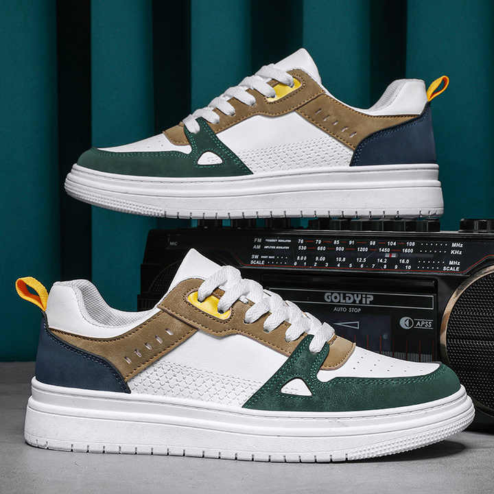 Men's Shoes - Retro Trend Student Shoes with Cushioning