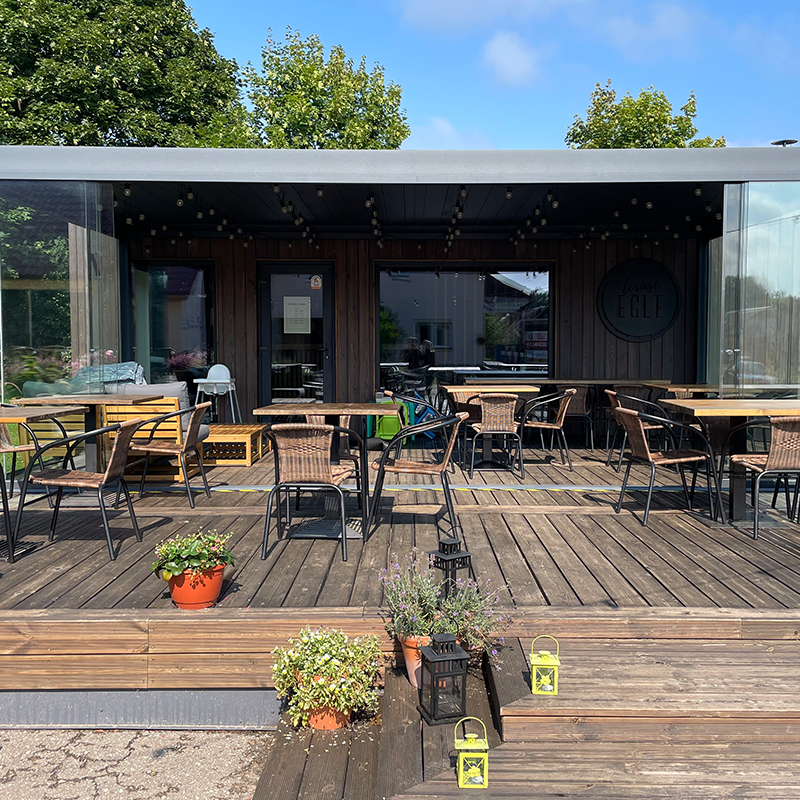 Balcony Mini Pergola Space Saving Smart Control Creates a Cozy Small ...