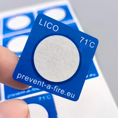 Customized Sensitive Heat Indicator Stickers - Irreversible Color ...