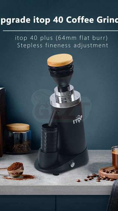 Titanium Blade Electric Automatic 64Mm Flat Burr Knife Coffee Bean Mill ...