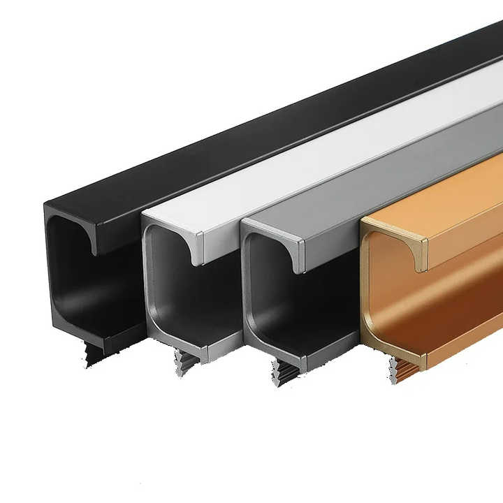 Aluminum Alloy Slot G-Shaped Kitchen Cabinet Handles