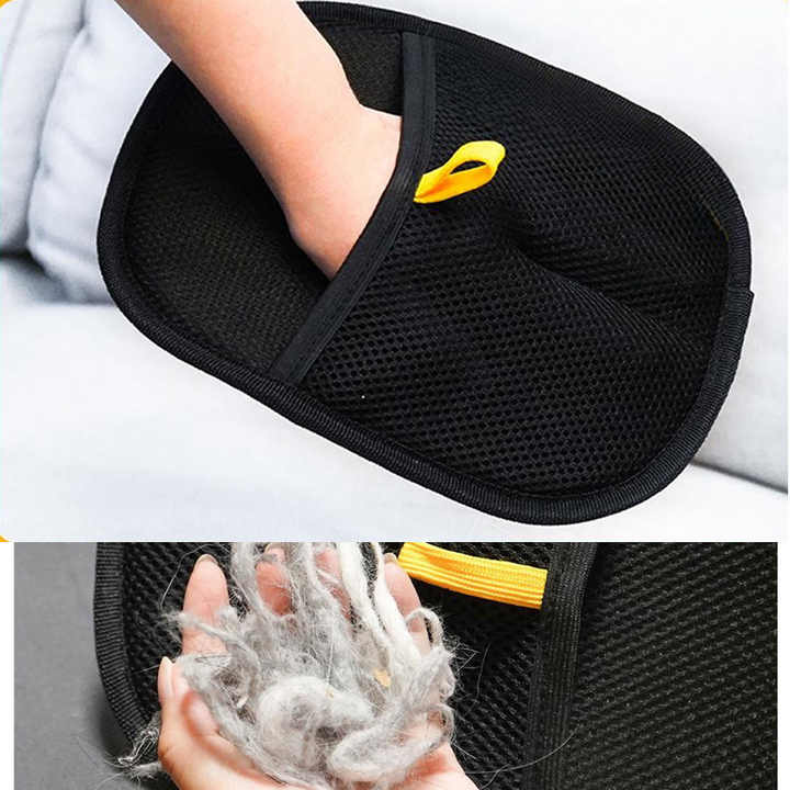 Two-way Bristle Upgrade Anti-Static Pet Hair Removal Gloves