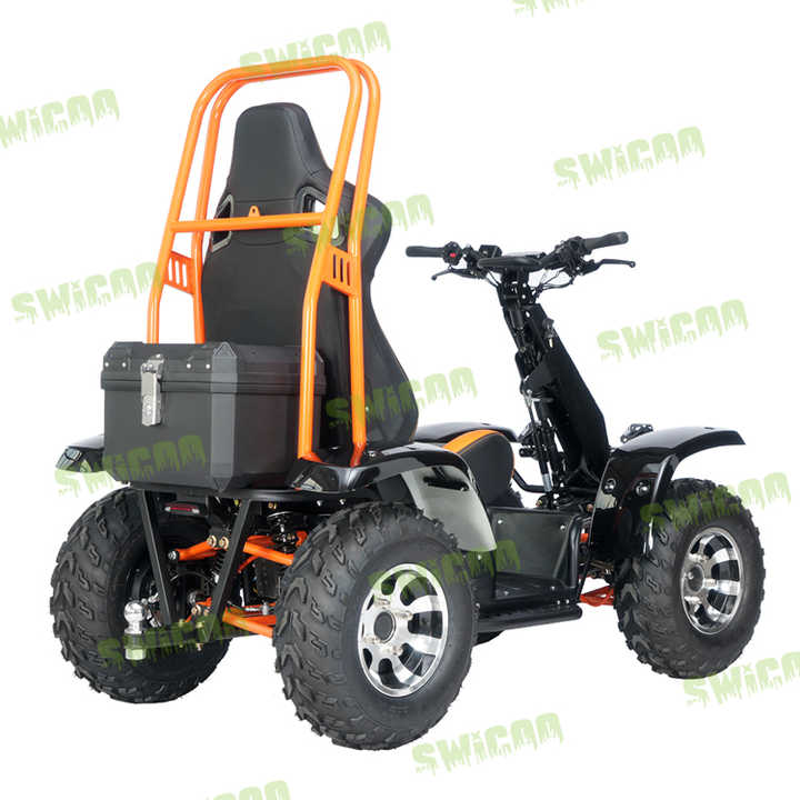 6000W Electric 4-Wheel Drive Golf Carts 4*4 Off-road Go Kart Quads with ...