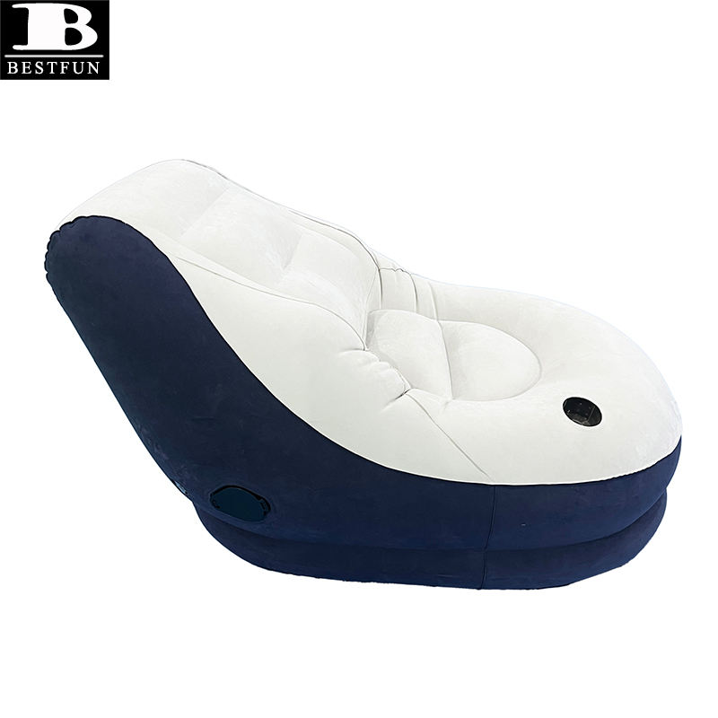 Automatic Self-inflating Inflatable Air Lounger Chair With Ottoman ...