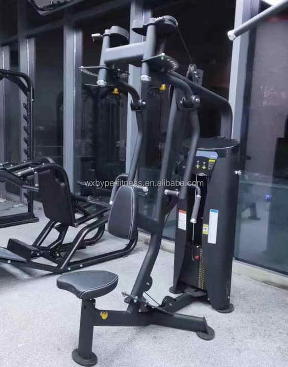 Hot Sales Dual-Function Gym Selectorized Machine Lat Pulldown/Mid Row ...