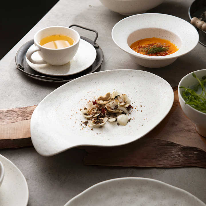 Creative Dinner Porcelain Dishes & Plates Set for Cataring Other Hotel ...