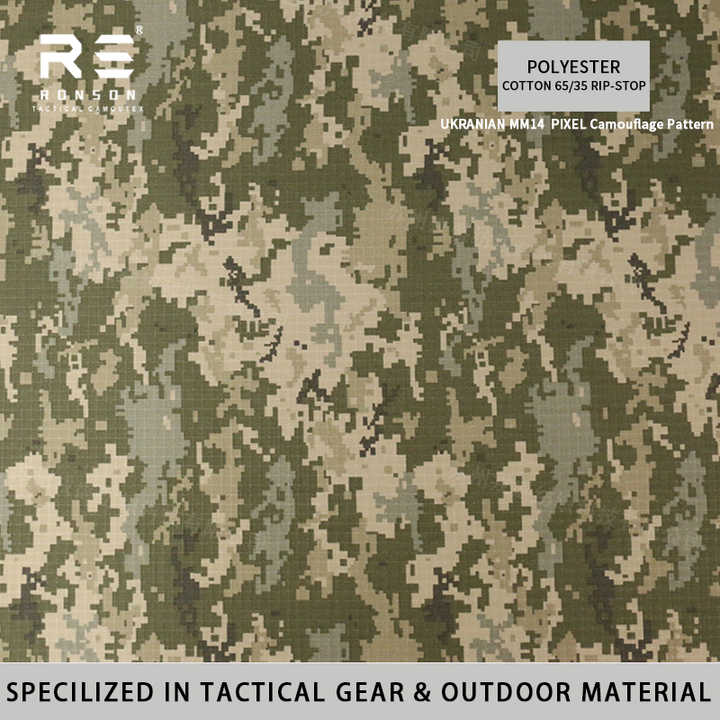 TC6535 Rip-Stop Camouflage Workwear Fabric for Ukraine MM14
