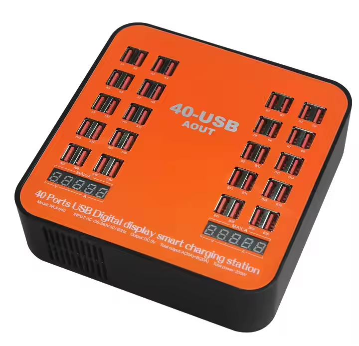 200W 40 Ports USB Charger - Efficient Multi Device Charging