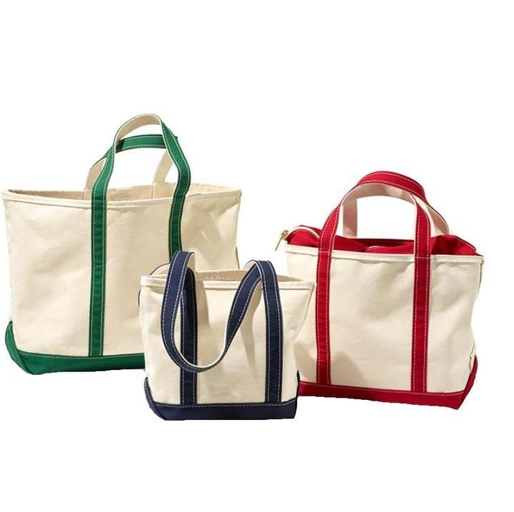 Open Top 100% Canvas Tote Handbag Mini to Large Oversized Groceries ...