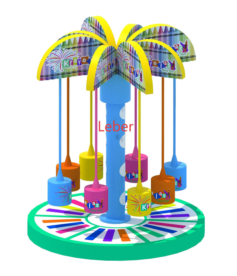 Leber High Quality Soft Play Carousel Electric Merry-Go-Round Indoor ...