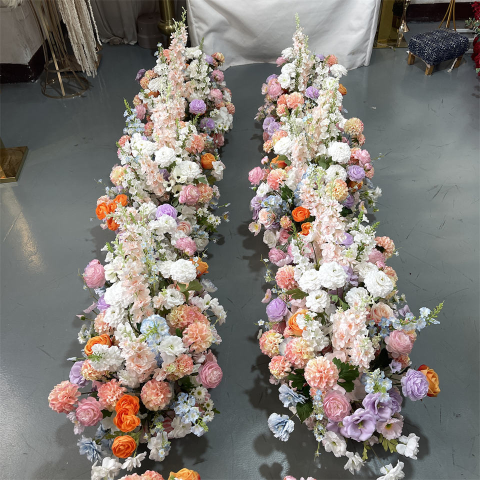 IFG Hot Sale Spring Summer Luxury Colorful Flowers Floor Flower Runner ...