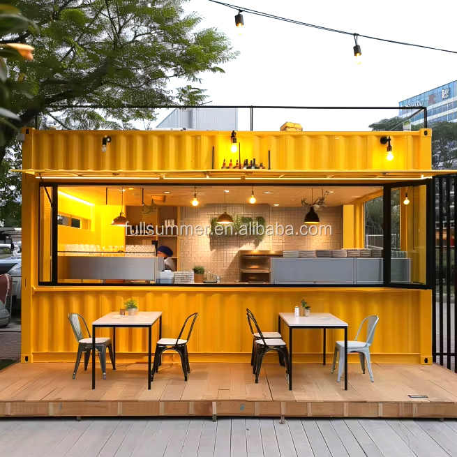Food Coffee Bar Industrial Style Container Shop House Storage Container ...