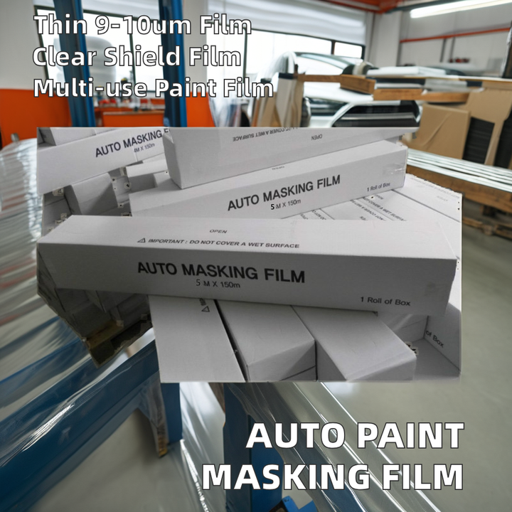 Auto Overspray Paint Masking Film Soft Plastic Protective Roll Moisture ...
