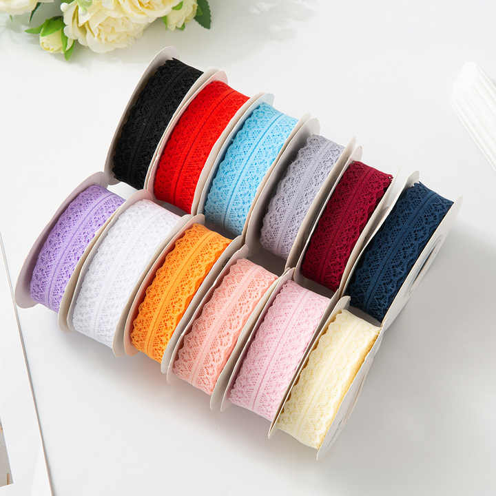 3cm Korean Style DIY Lace Ribbon 25 Yards Flower Packaging Bouquet Cut ...