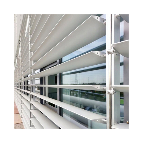 Motorized Aluminum Roof Louver Panels for Building Facades