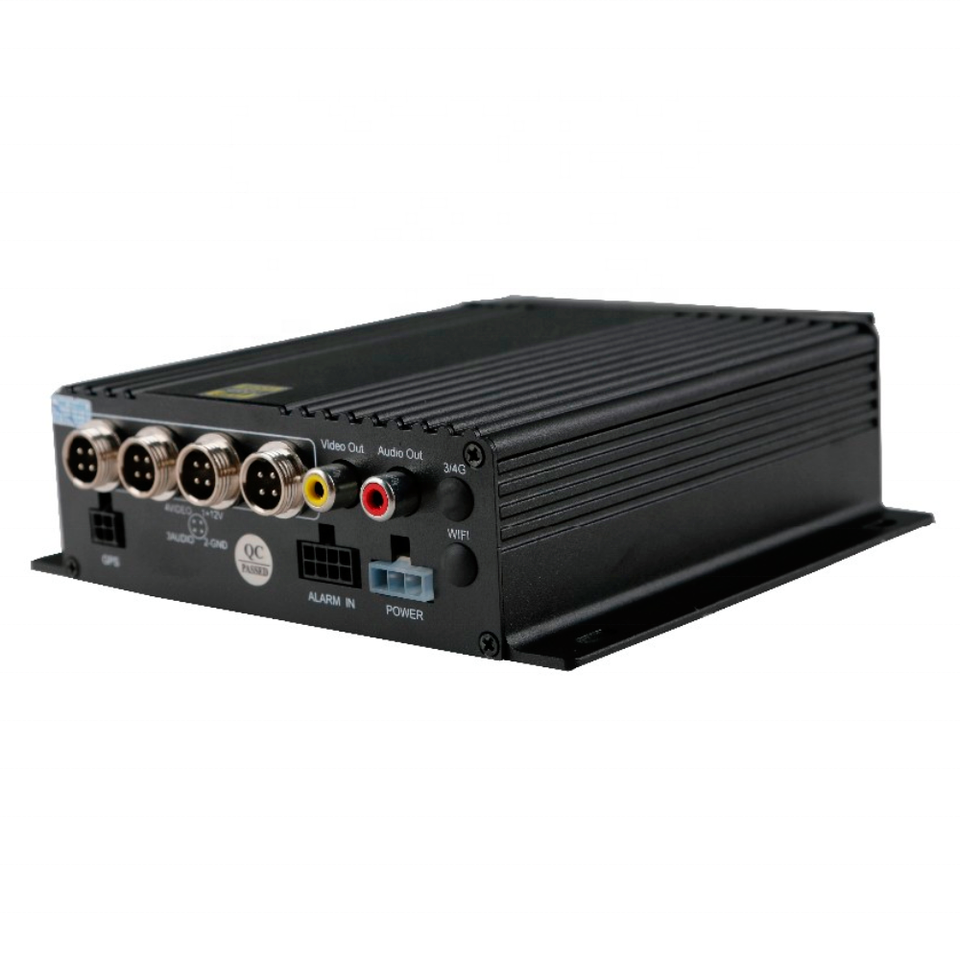 DVR 4 Channel Bus Monitor Truck 4G WiFi GPS Mobile Car DVR VGA RCA HD ...