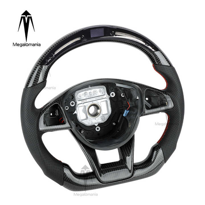 Hot Selling LED Steering Wheel Carbon Fiber Steering Wheel Suitable for Benz W205 C260 C300 C200 ...