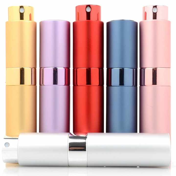 Custom Luxury 10ml Travel Mini Aluminum Glass Bottles Empty Cosmetic ...