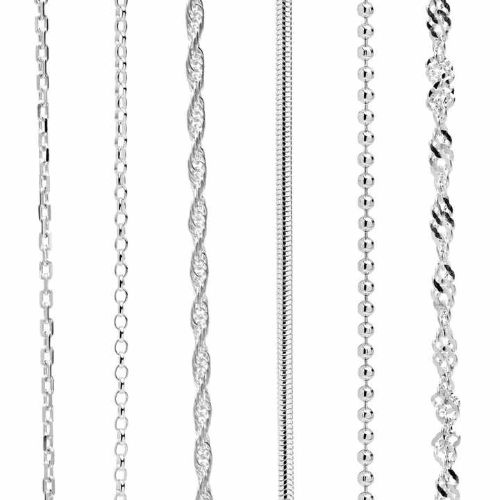 SC Cadena 925 Sterling Silver Necklaces - Wholesale Jewelry