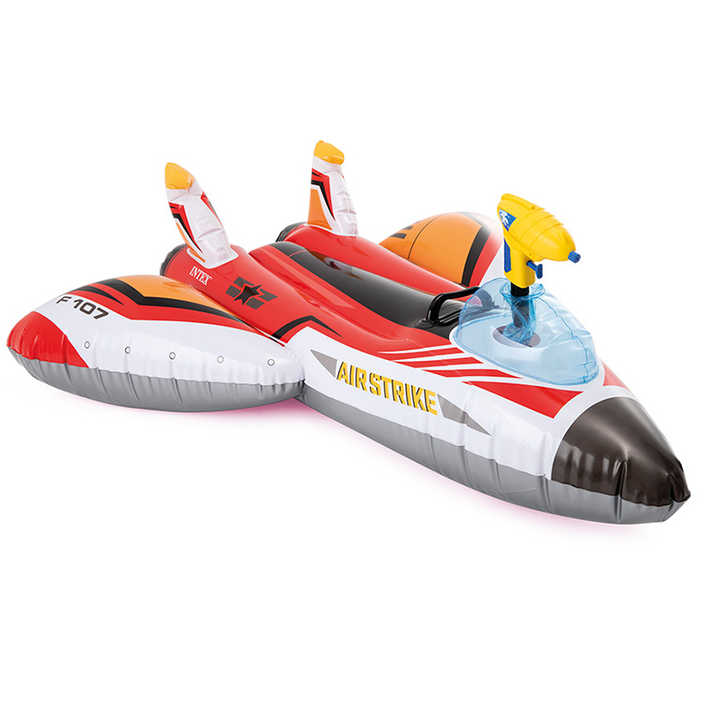 Intex 57536 Water Gun Plane Ride-ons Kids Inflatable Swimming Pool Ride ...