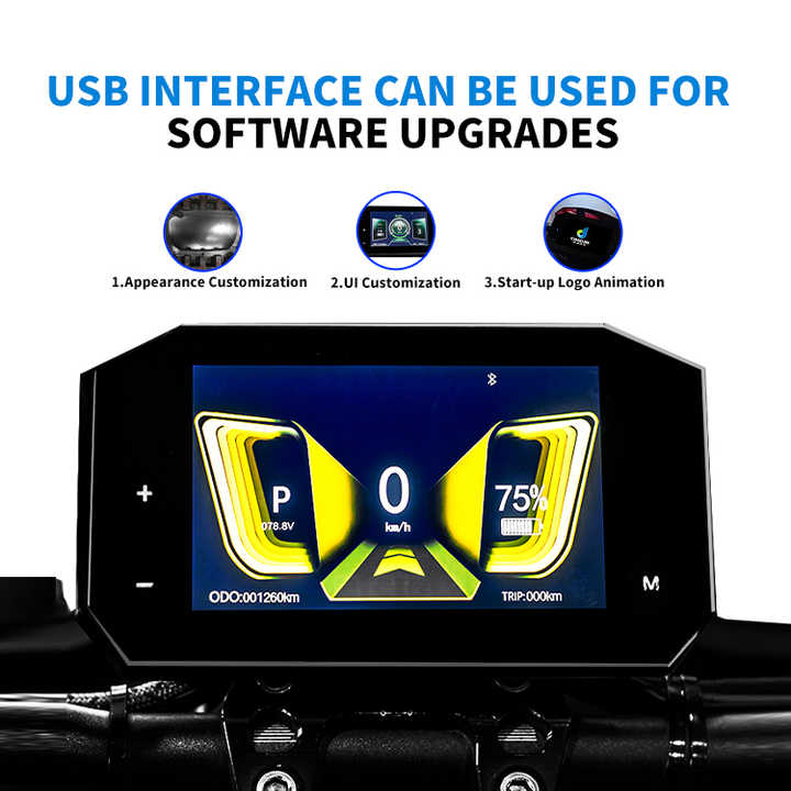 รถจักรยานยนต์ขายส่งคุณภาพสูง chaojie บอร์ดดิจิตอลมาตรวัดความเร็ว lcd ...