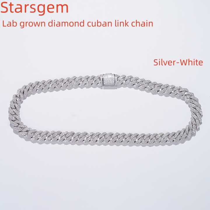 Starsgem Customized Hiphop Jewelry Men Laboratory Made Diamante Grown ...