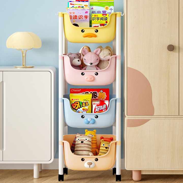 Children's Toy Storage Rack Multiple Function Kid Toy Organizer Plastic ...