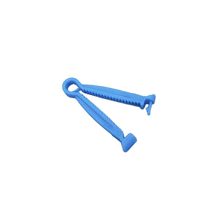 100 Pieces Disposable Blue Umbilical Cord ClampsKit for Veterinary Home ...