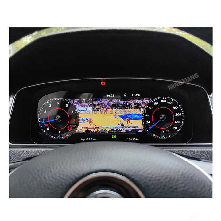 12.3'' LCD Digital Dashboard Cluster for VW Scirocco, Jetta, Golf 6/7 ...