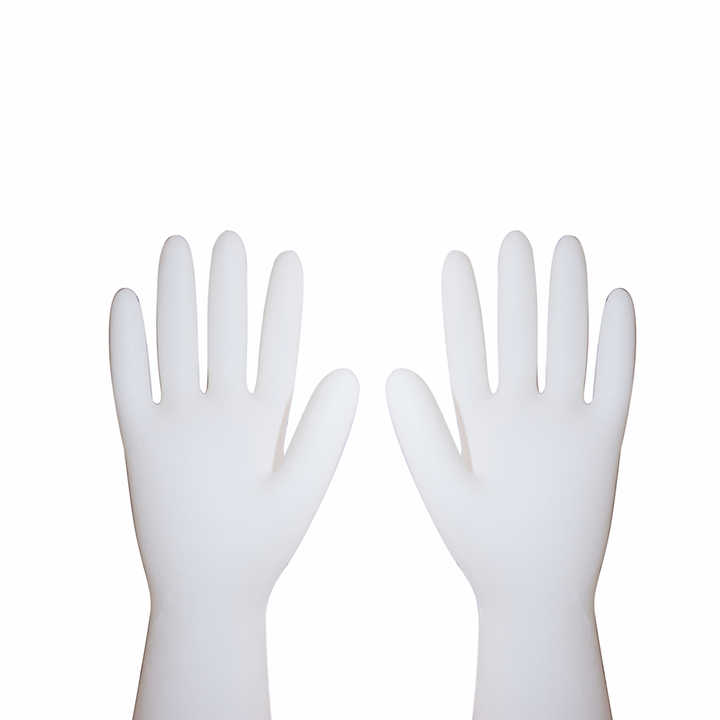 Elbow Length Gynecology Gloves White Long Cuff Latex Gynecological ...
