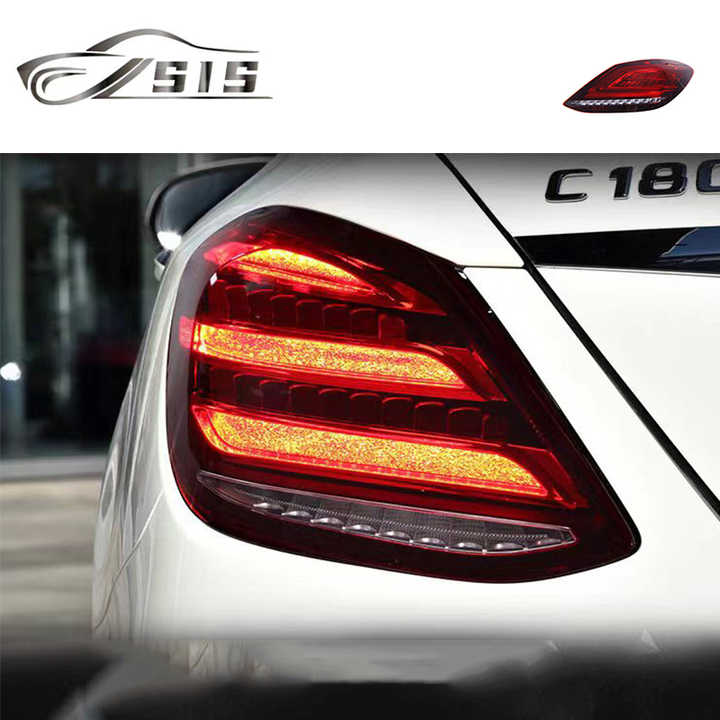 C-Class W205 C180 C200 C260 C300 LED Material Tail Light for 2019-2021 ...
