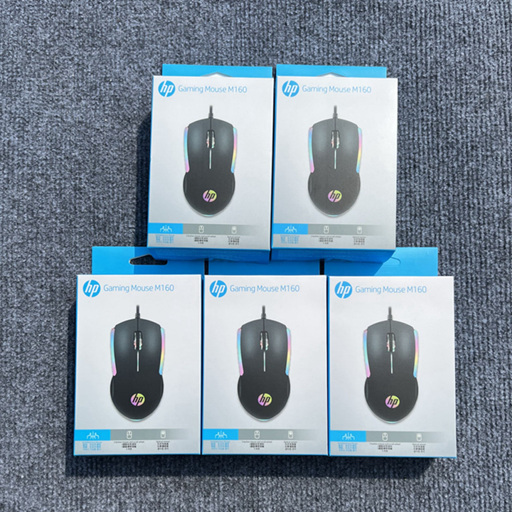 HP M160 Gaming Mouse Wired Ergonomic Gamer Laptop PC Optical Computer ...