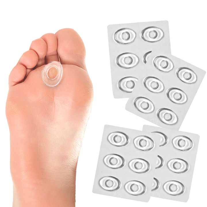 Clear Gel Oval Foot Corn Rings Gel Cushions Pads Caps Remover Shoes ...